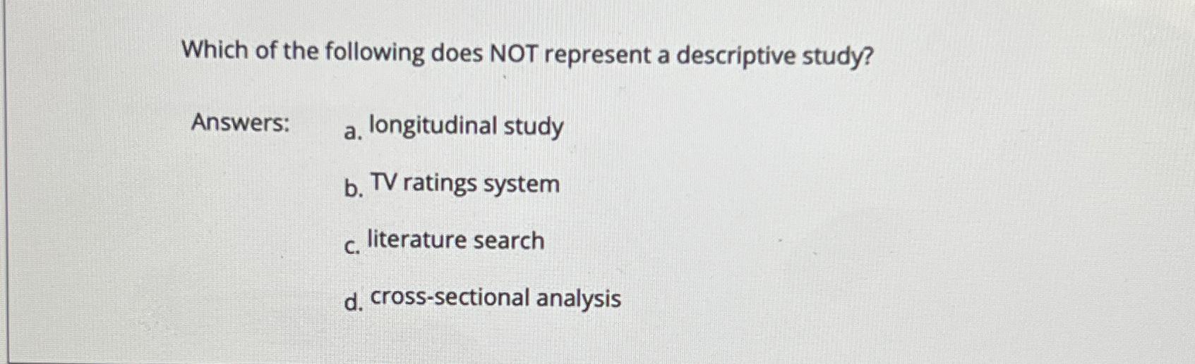 Solved Which of the following does NOT represent a | Chegg.com