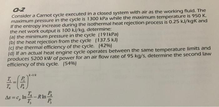 Solved Consider a Carnot cycle executed in a closed system | Chegg.com