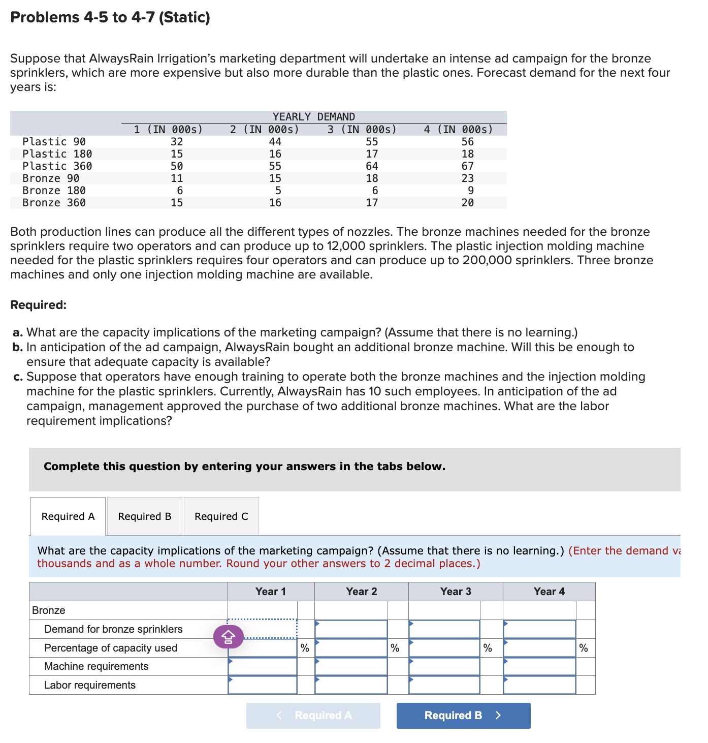 Solved Problems 4-5 ﻿to 4-7 (Static)Suppose that AlwaysRain | Chegg.com