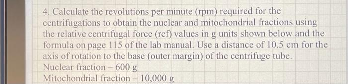 Solved 4. Calculate the revolutions per minute (rpm) | Chegg.com