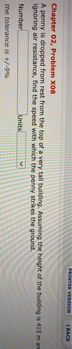 Solved PRINTER VERSION 4 BACK Chapter 02, Problem X08 A | Chegg.com