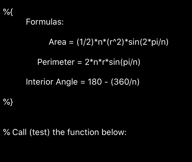Solved % Create a separate function file 'polygon.m. This | Chegg.com