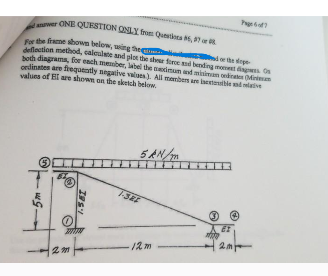 Solved and answer ONE QUESTION ONLY from Questions #6, ﻿#7 | Chegg.com