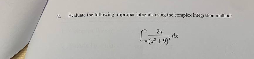 Solved Evaluate the following improper integrals using the | Chegg.com