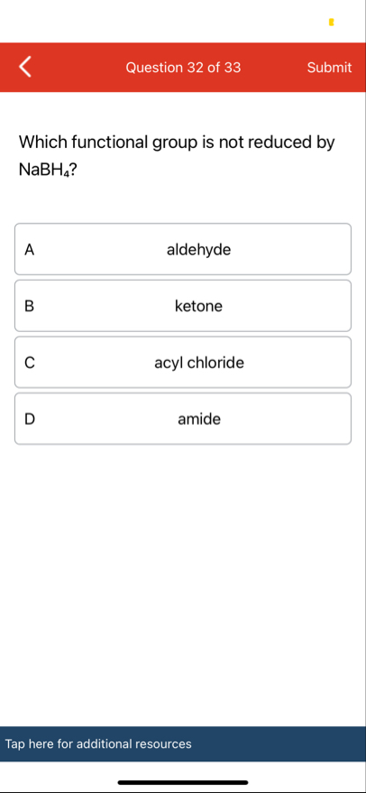Solved Question 32 ﻿of 33SubmitWhich functional group is not | Chegg.com