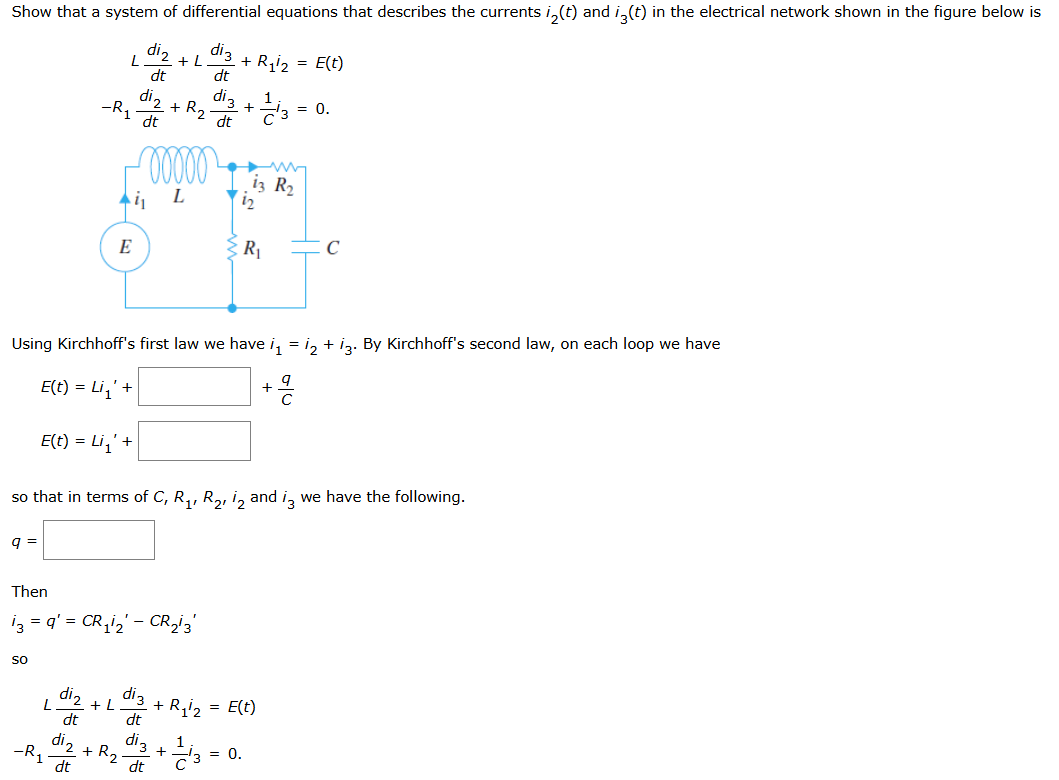 Solved Show that a system of differential equations that | Chegg.com