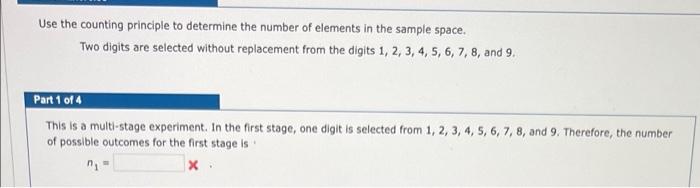 Solved Use the counting principle to determine the number of | Chegg.com