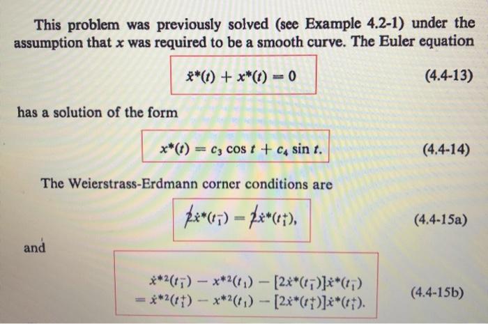 Solved optimal control theory solve the example again and | Chegg.com