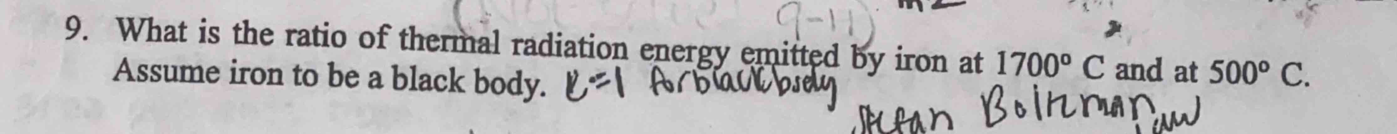 Solved What is ﻿the ratio of ﻿thermal radiation energy | Chegg.com