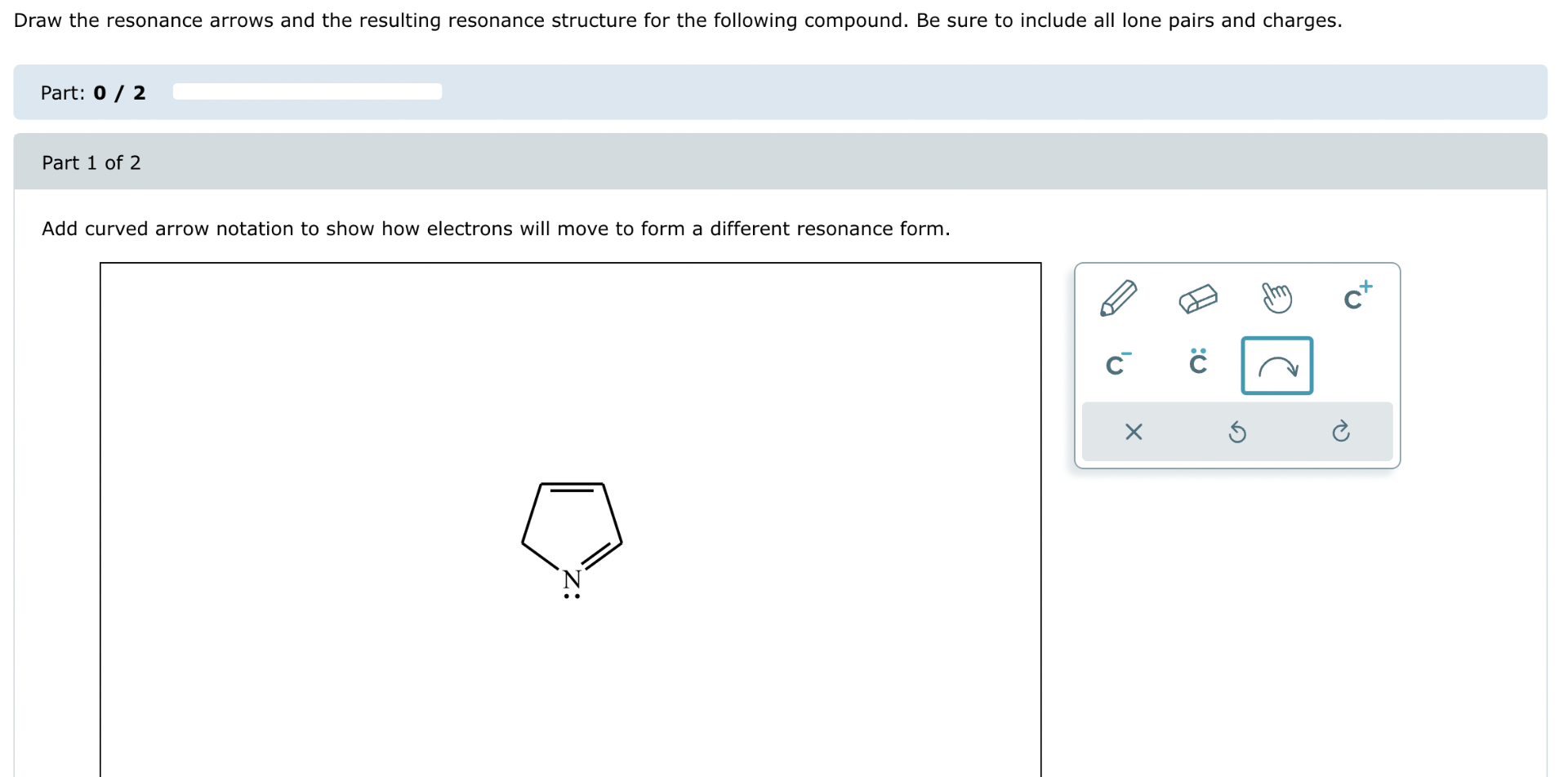 Solved Draw the resonance arrows and the resulting resonance | Chegg.com