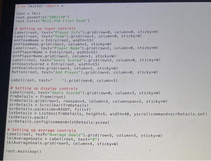 Update the code to do the following: When the program | Chegg.com