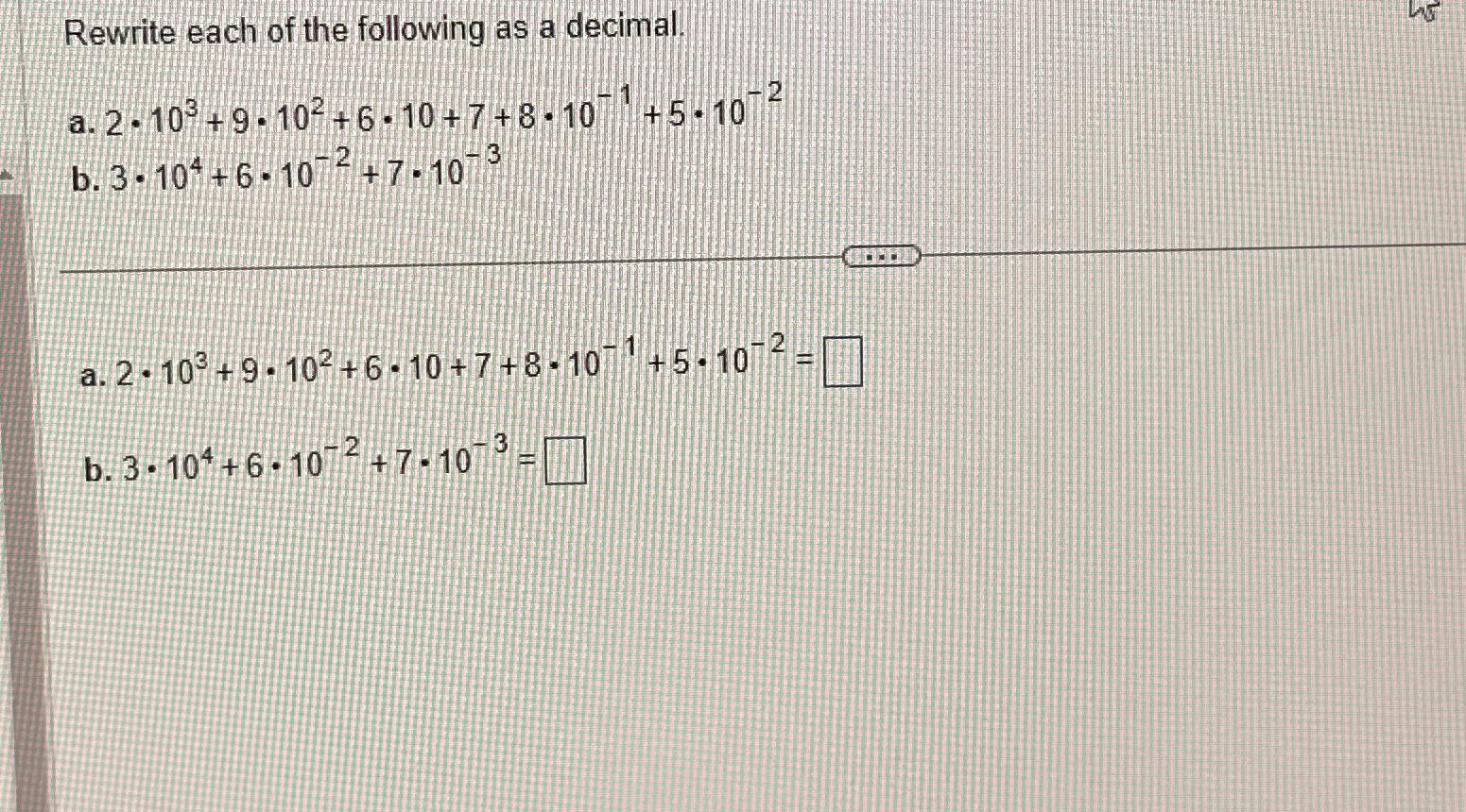 Solved Rewrite each of the following as a | Chegg.com