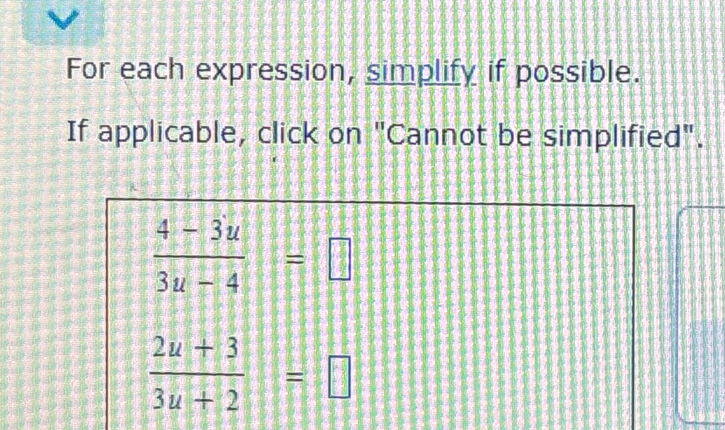 Solved For each expression, simplify if possible.If | Chegg.com