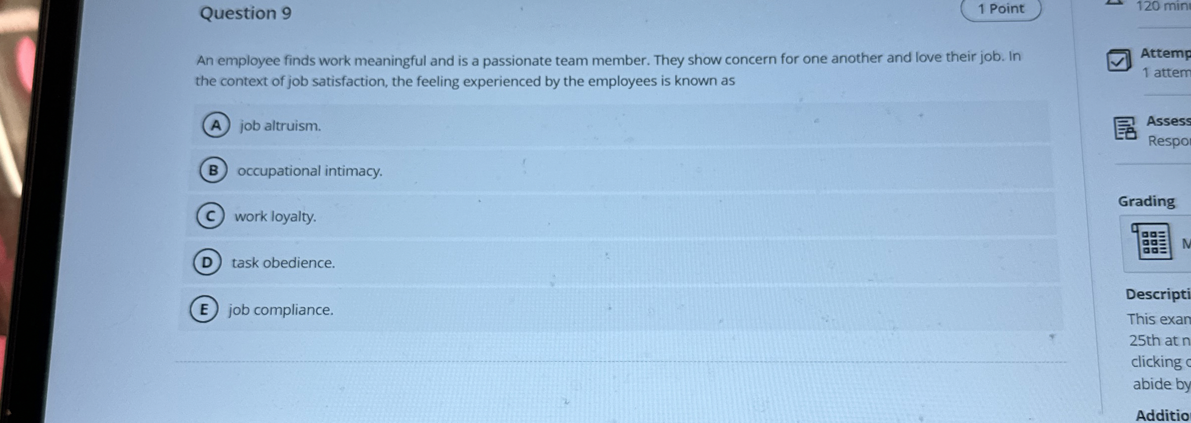 Solved Question 91 ﻿PointAn employee finds work meaningful | Chegg.com