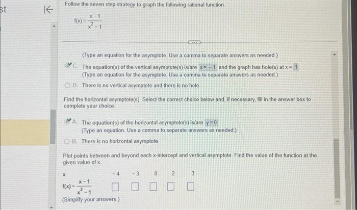 Solved Follow the seven step strategy to graph the following | Chegg.com Solved Follow the seven step strategy to graph the following | Chegg.com
