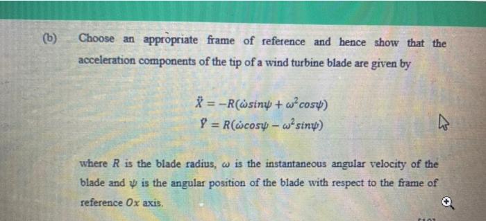 Solved (6) Choose an appropriate frame of reference and | Chegg.com