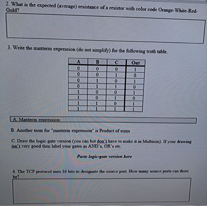 Solved 2. What is the expected (average) resistance of a | Chegg.com