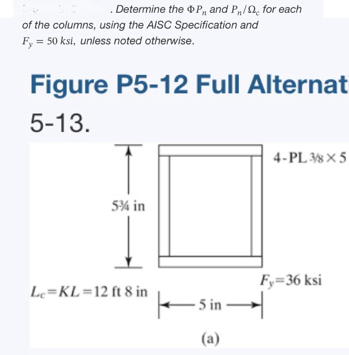 Solved . ﻿Determine the ΦPn ﻿and PnΩc ﻿for each of the | Chegg.com