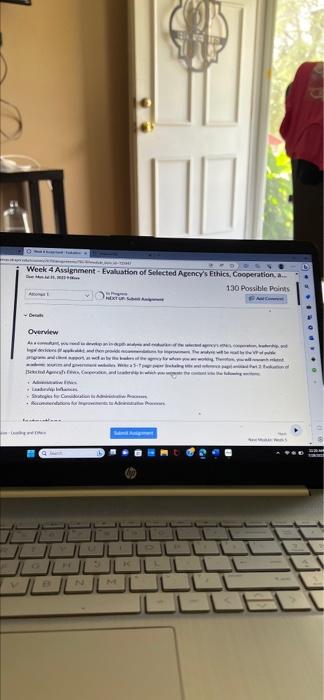 Week 4 Assignment - Evaluation X | Chegg.com