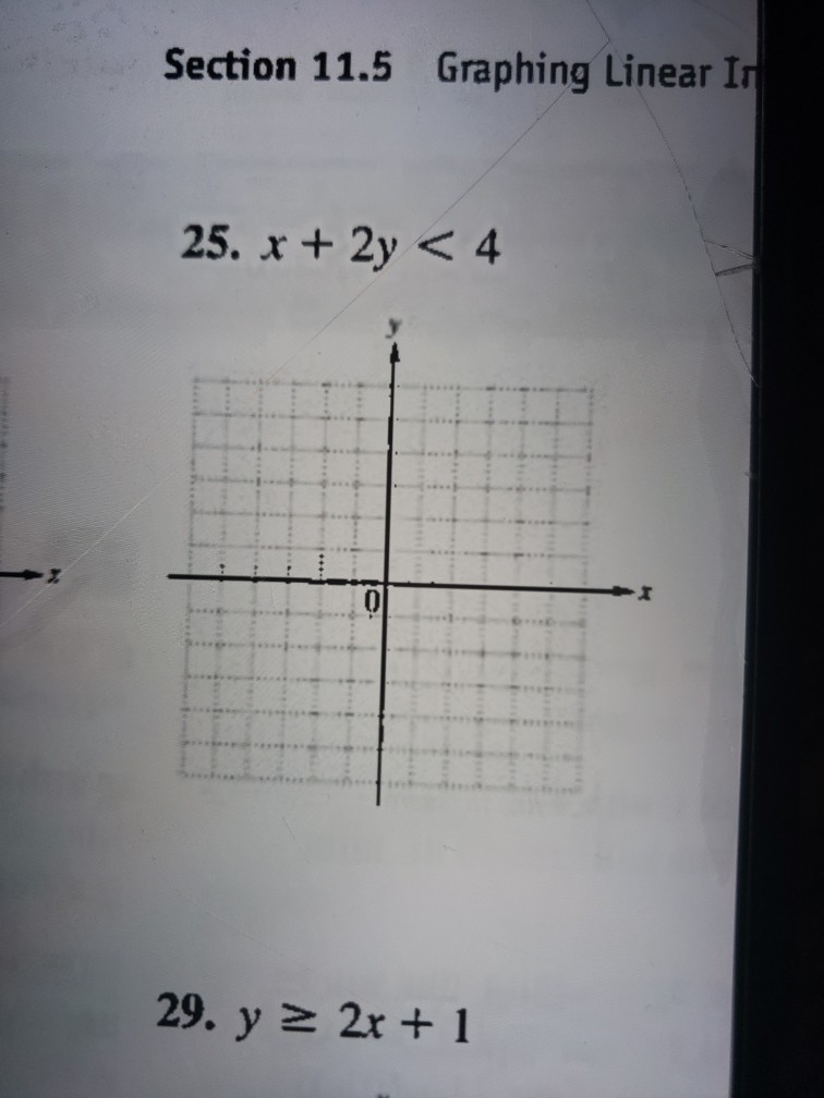 Solved Section 11.5 Graphing Linear In 25. x + 2y