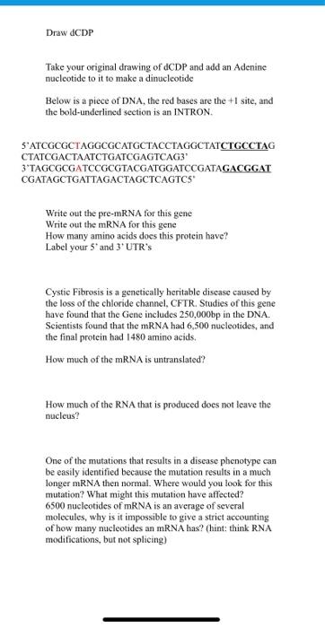 Solved Draw CDP Take your original drawing of dCDP and add | Chegg.com