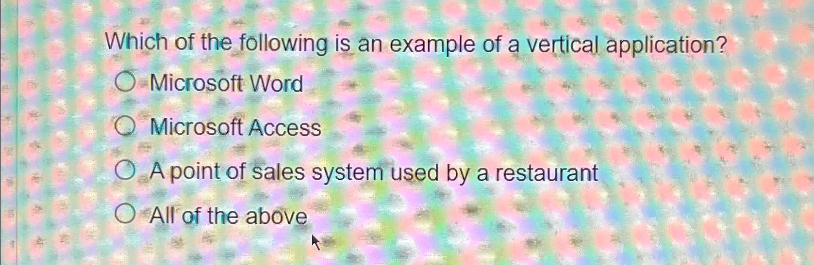 Solved Which of the following is an example of a vertical | Chegg.com