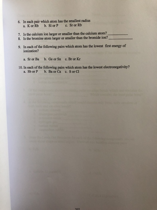Solved Chem 3A-Lab Atomic Worksheet #2 Name Worksheet #9 1. | Chegg.com