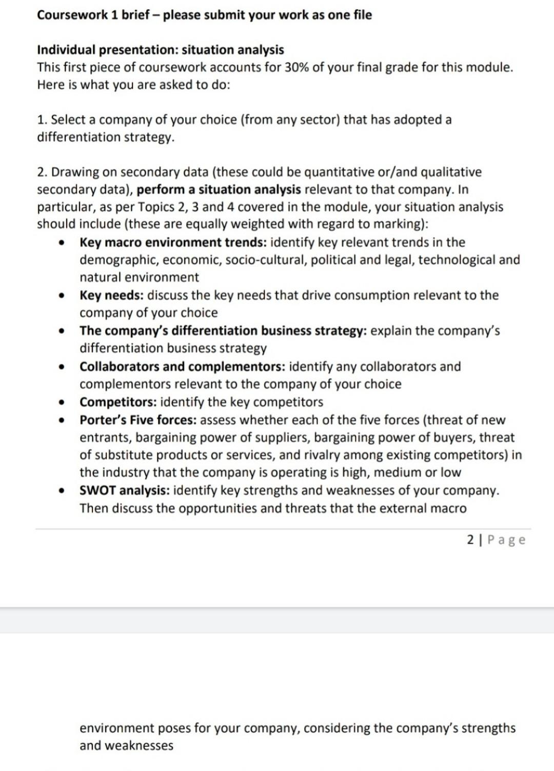 Solved 2. Drawing on secondary data (these could be | Chegg.com