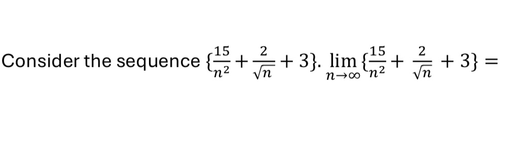Solved Consider the sequence | Chegg.com