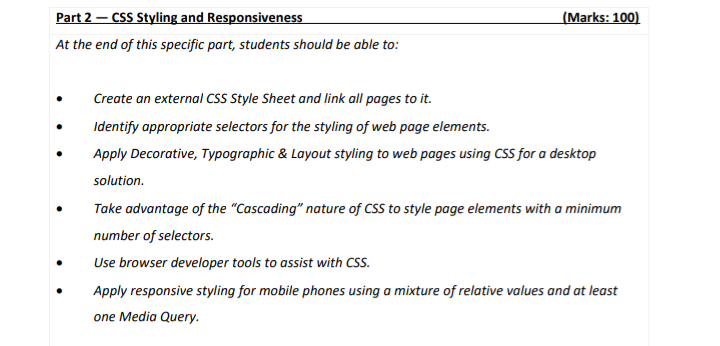 Solved At the end of this specific part, students should be | Chegg.com