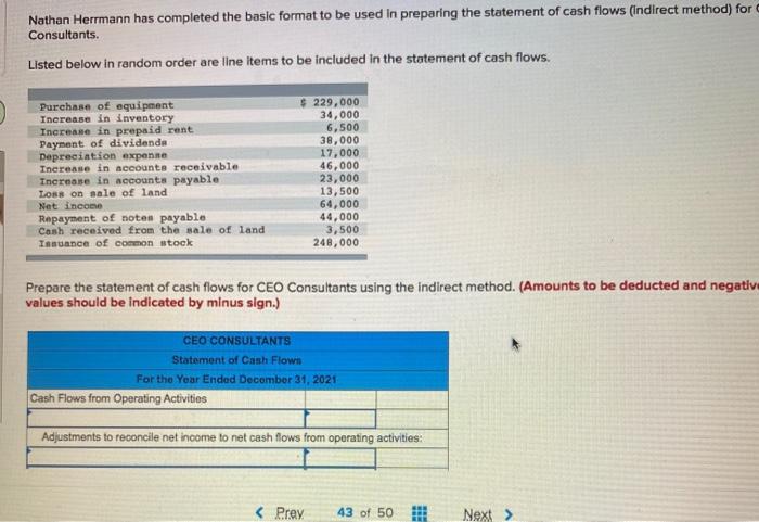 Solved Nathan Herrmann has completed the basic format to be | Chegg.com