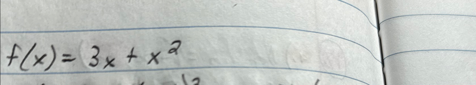 Solved f(x)=3x+x2 ﻿Use the difference quotion | Chegg.com