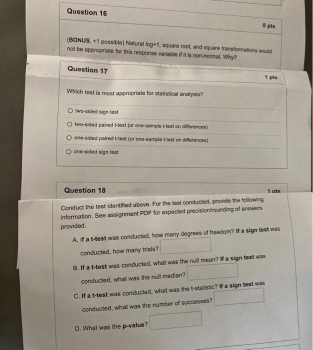 Solved use the data below to answer to questions