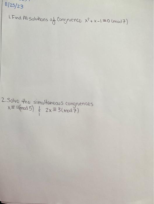 Solved Proofs and Problem Solving1. Find all solutions of | Chegg.com