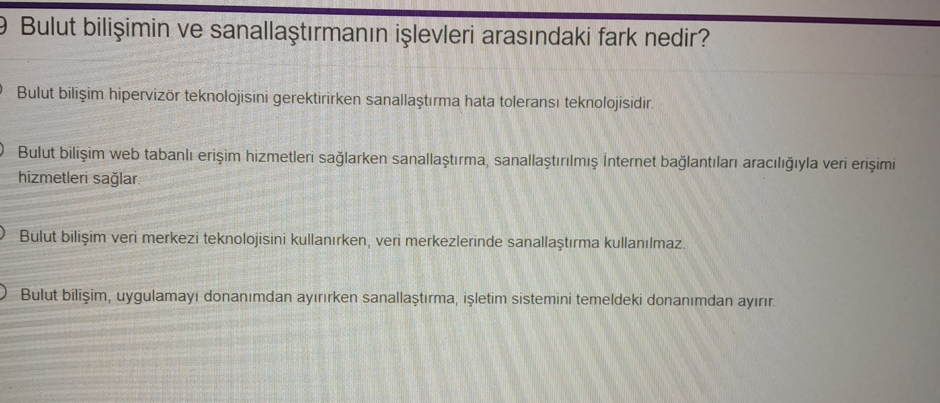 Solved Bulut bilişimin ve sanallaşıırmanın işlevleri | Chegg.com