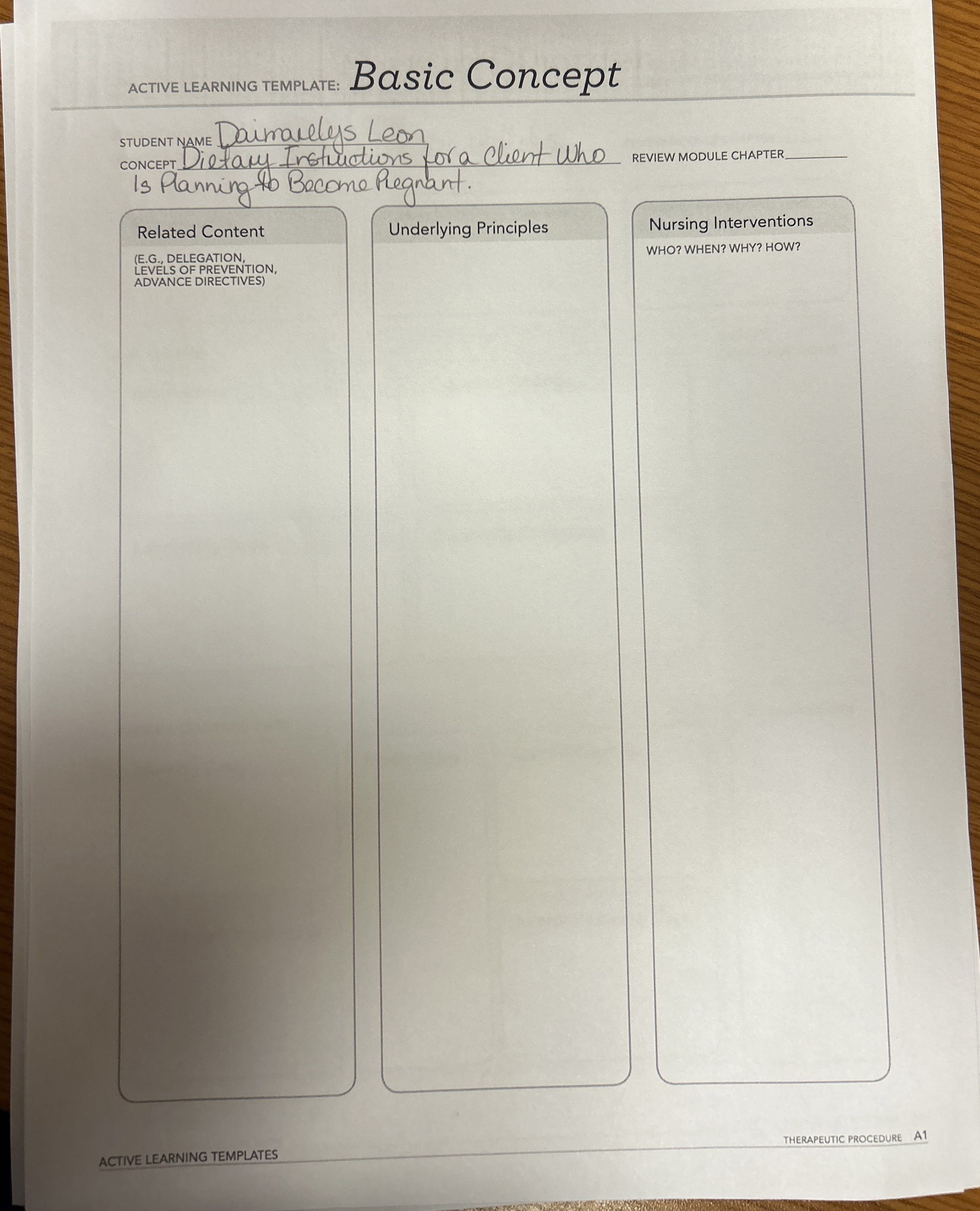 Solved active learning template: Basic Conceptstuent rame | Chegg.com