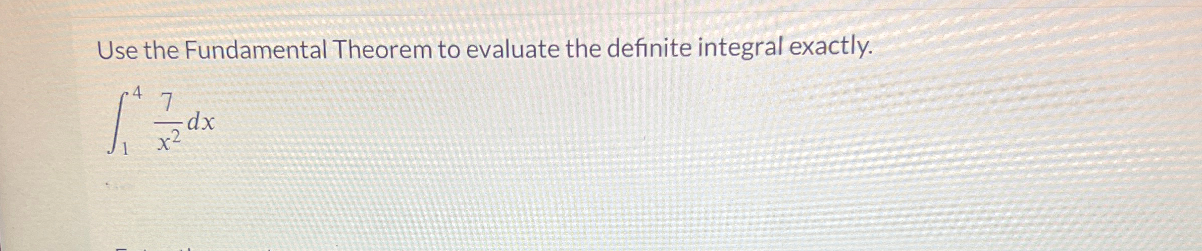 Solved Use the Fundamental Theorem to evaluate the definite | Chegg.com