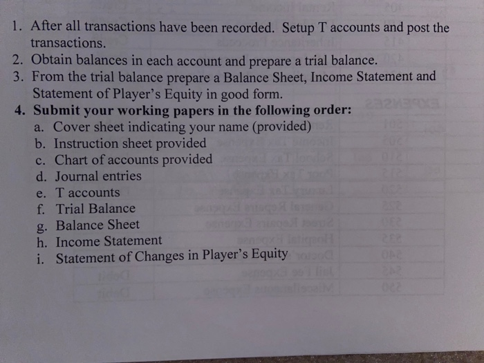 Solved The following transactions below are recorded from a | Chegg.com