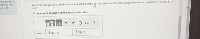 Solved A owing bel s a 3 I m tal cylnder dosed the upee end | Chegg.com