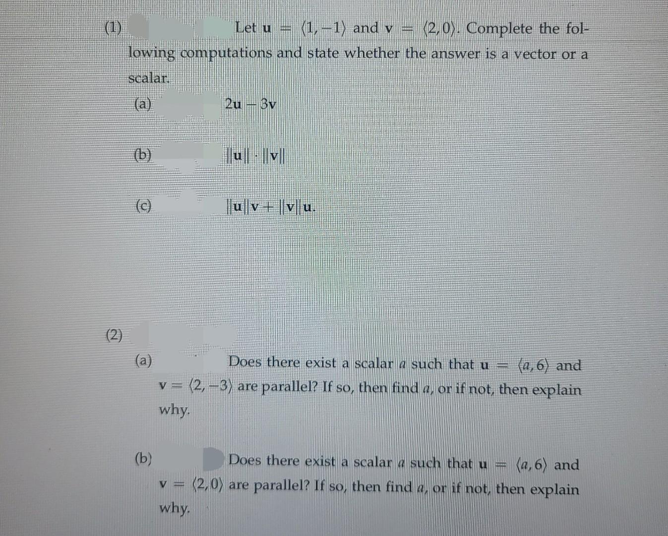 Solved Calc 3; H2; Q1& Please only answer these | Chegg.com