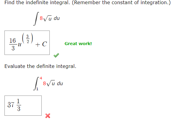 Solved Find the indefinite integral. (Remember the constant | Chegg.com