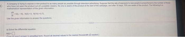 Solved mathematical represertation of the gyen intomation. | Chegg.com