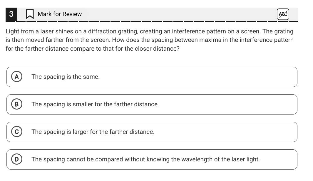 Solved Light from a laser shines on a diffraction grating, | Chegg.com