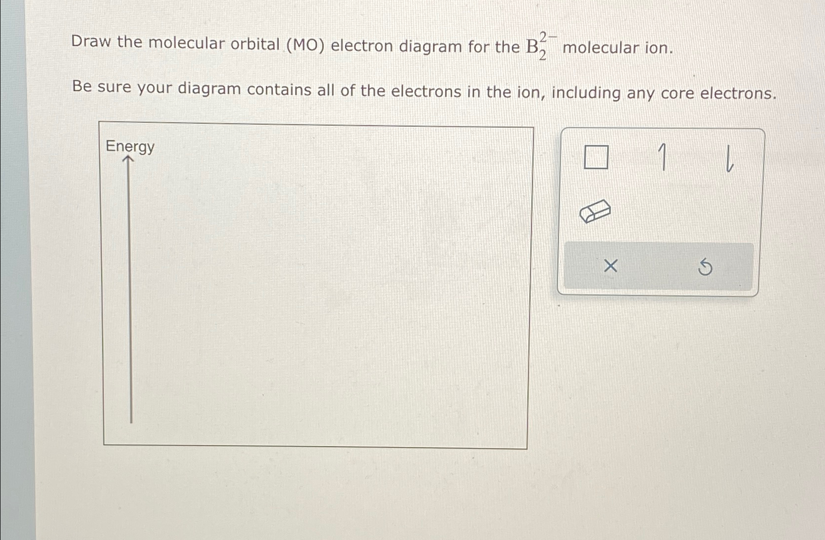 Solved Draw The Molecular Orbital Mo ﻿electron Diagram For