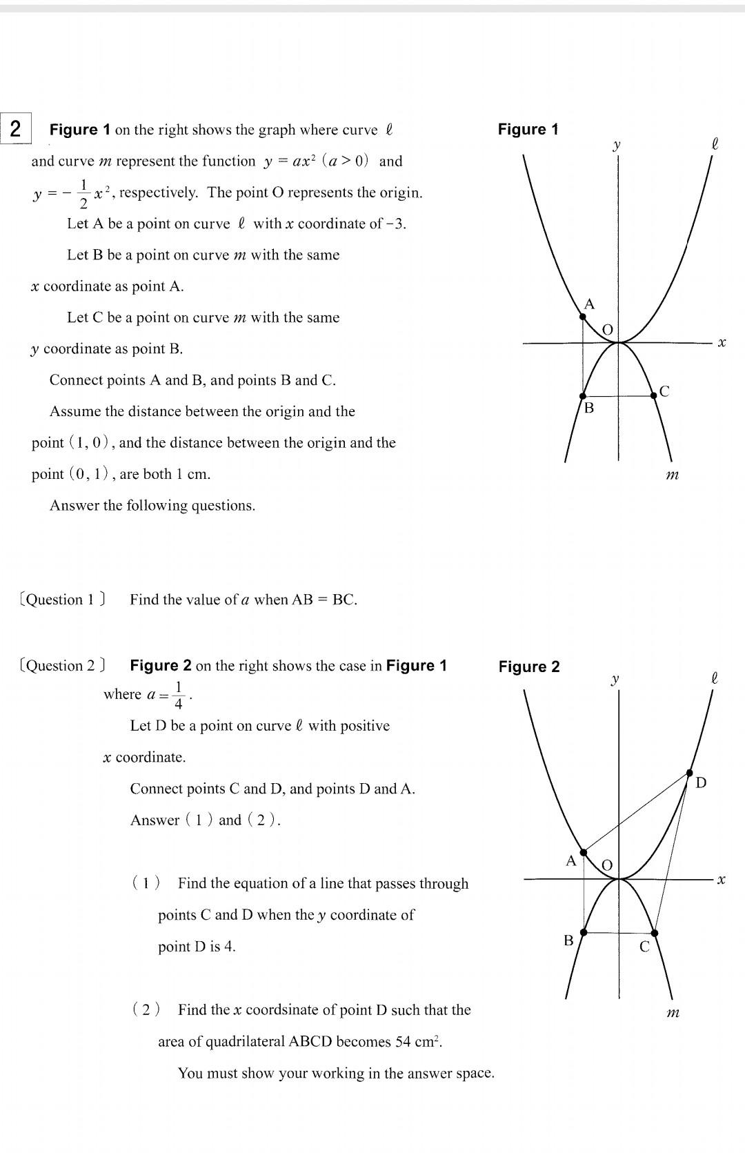 Solved Figure 1 on the right shows the graph where curve ℓ | Chegg.com