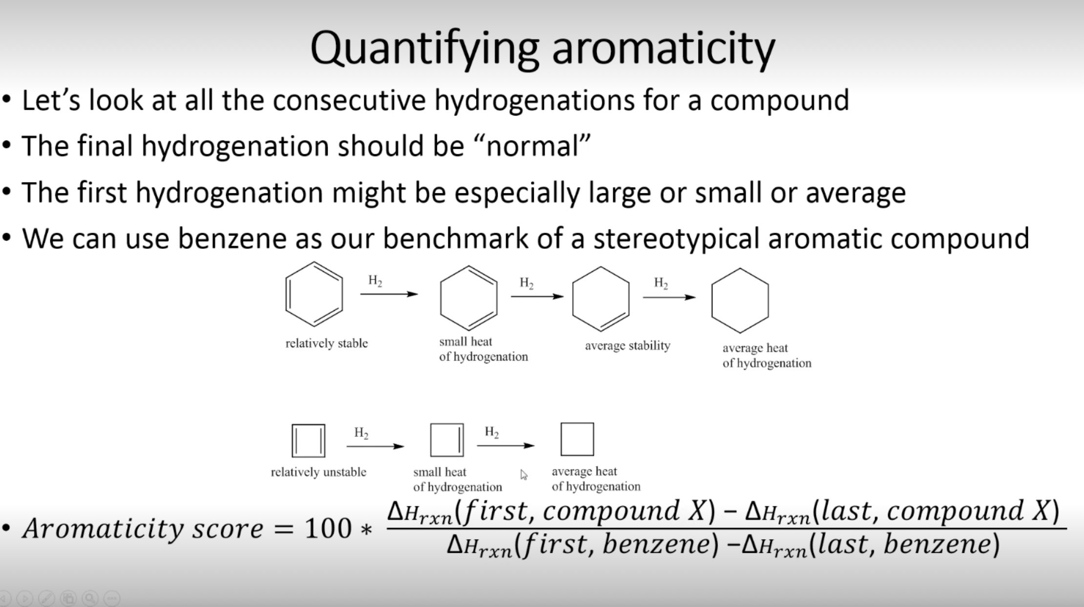 Solved please calculate the aromaticity scores for these | Chegg.com
