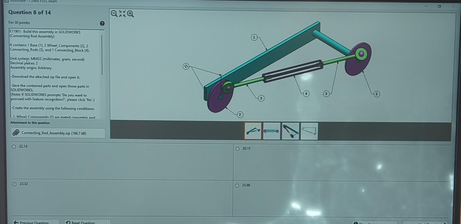 E11901: Build this assembly in SOUDWORKS (Connecting | Chegg.com