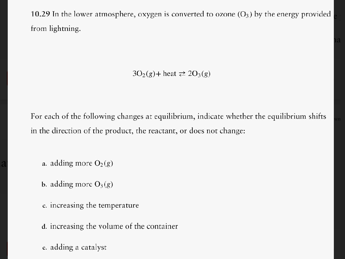 Solved 10.29 ﻿In the lower atmosphere, oxygen is converted | Chegg.com