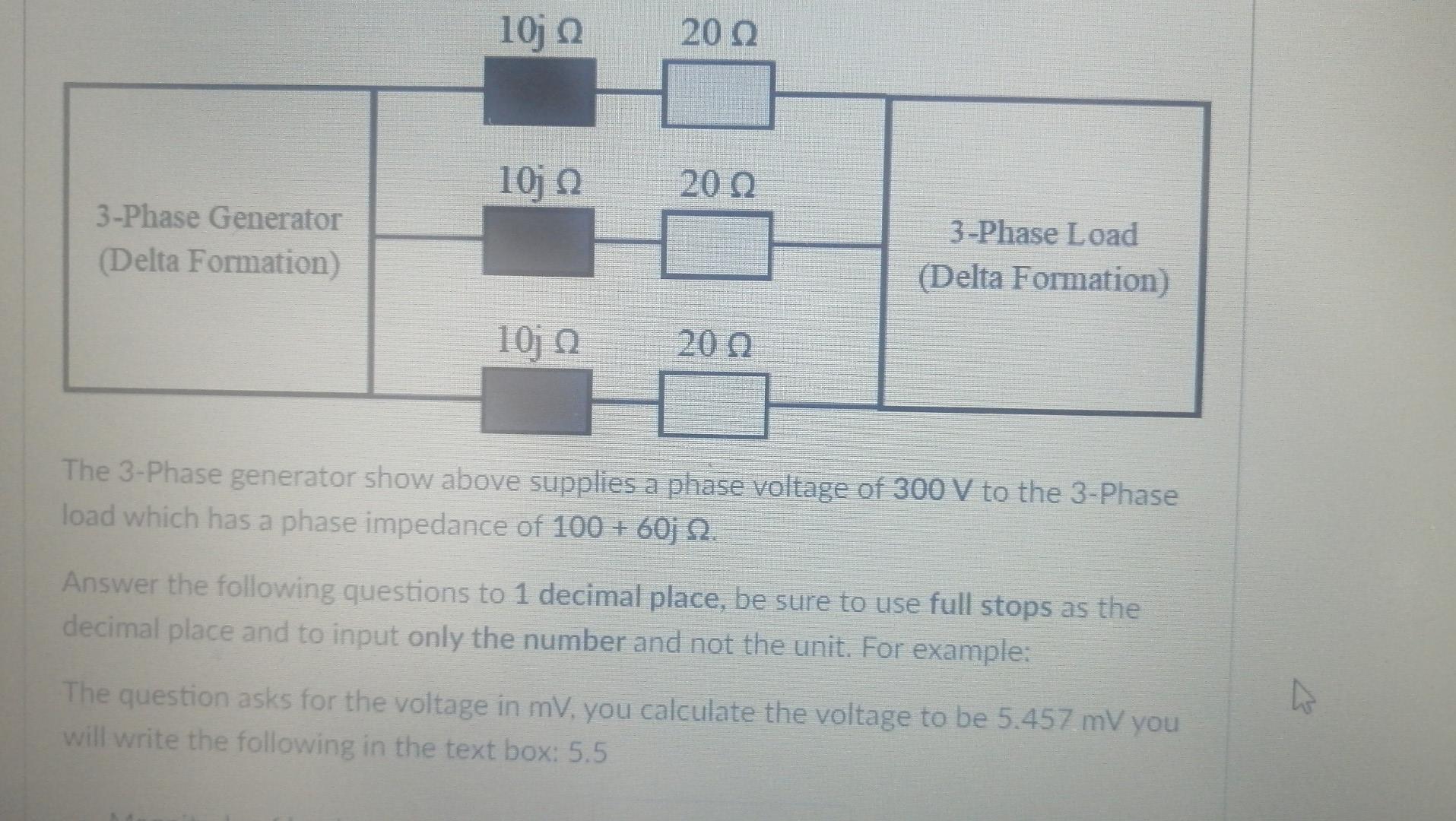 Solved The 3-Phase generator show above supplies a phase | Chegg.com