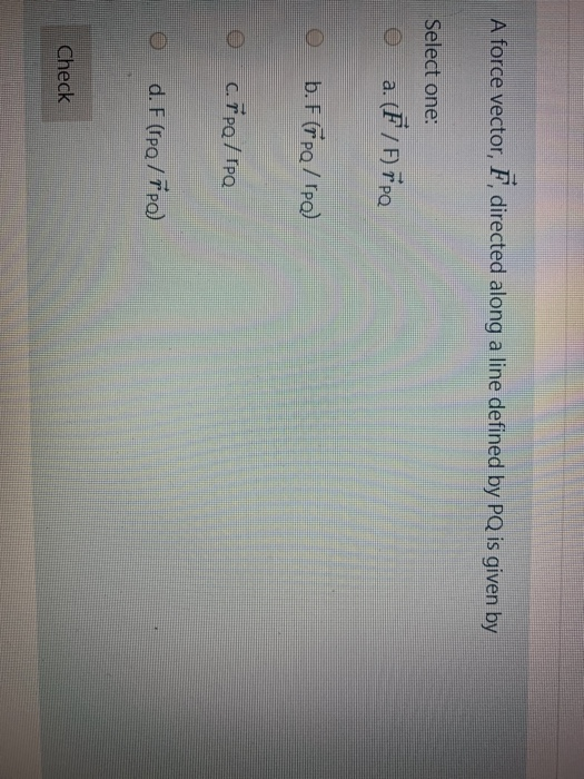 Solved A force vector, F, directed along a line defined by | Chegg.com